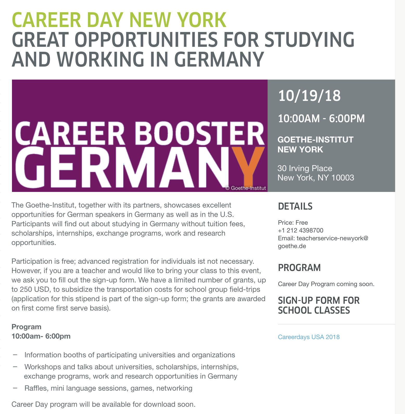 Career Booster Germany October 19 | EUROBIZ